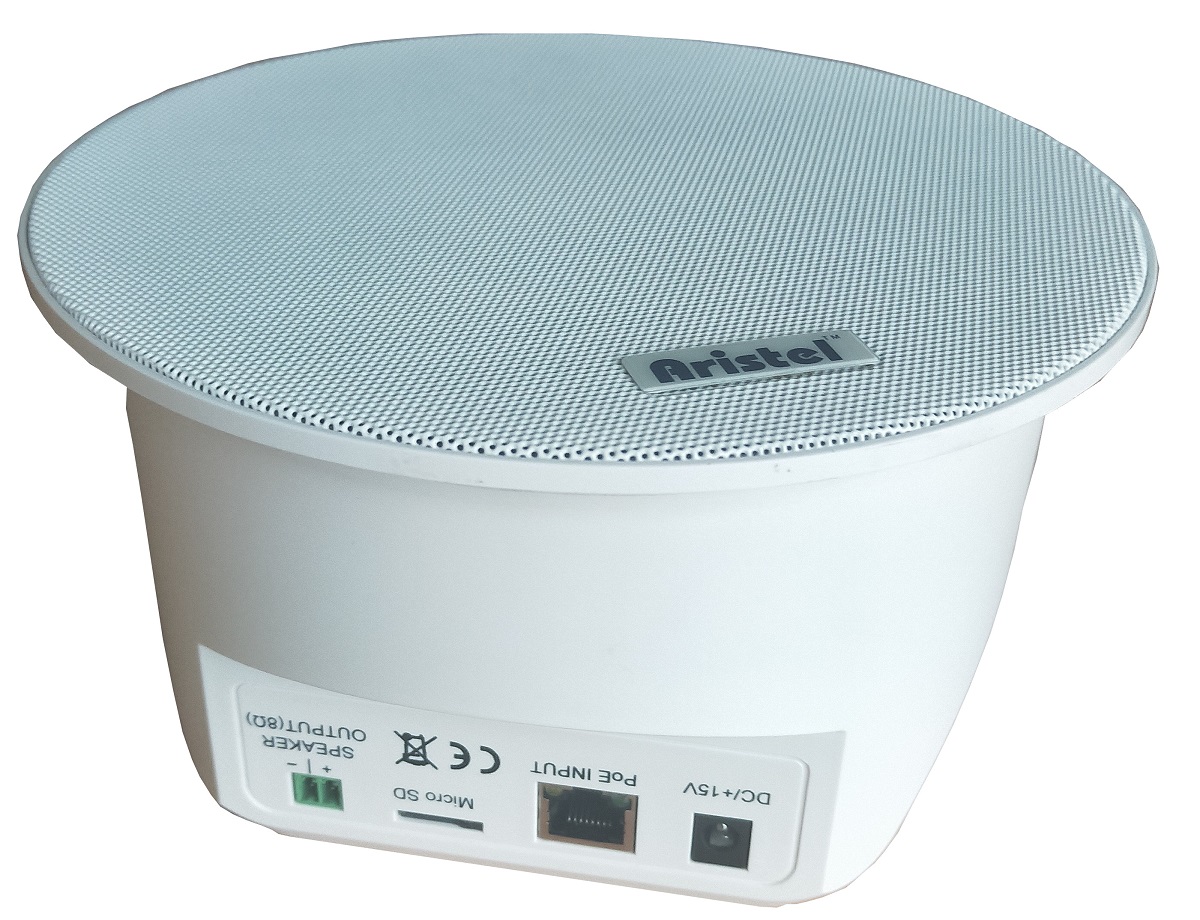IP Ceiling Speaker/Ringer + POE AN6311 - Aristel Networks