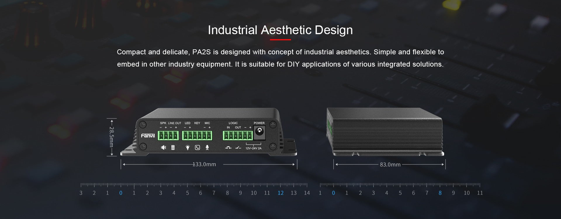 Fanvil PA2S Multi-function SIP Interface/Paging Gateway - Aristel Networks